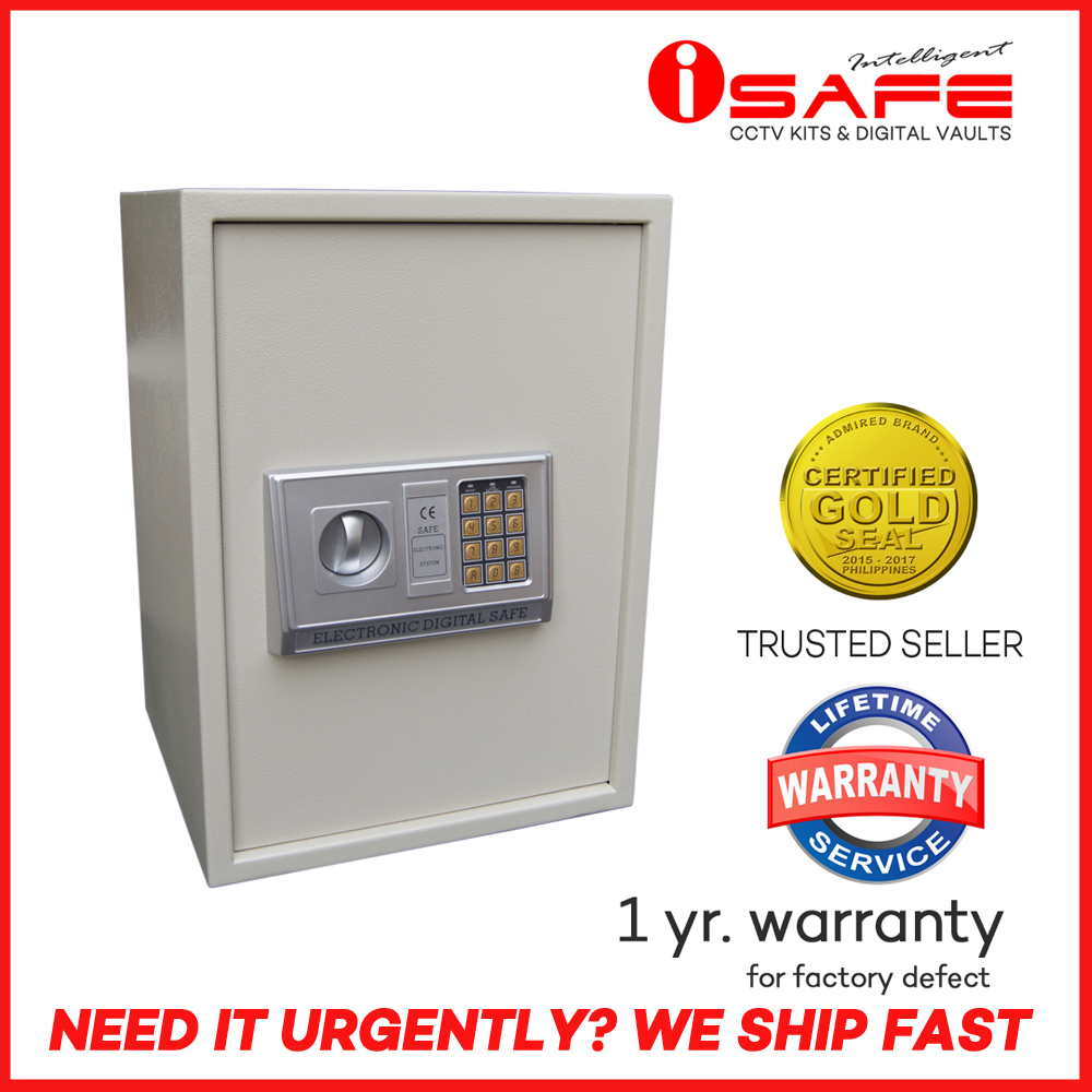 iSAFE SF-50 Safe Electronic Digital Safety Vault (Beige) | Lazada PH