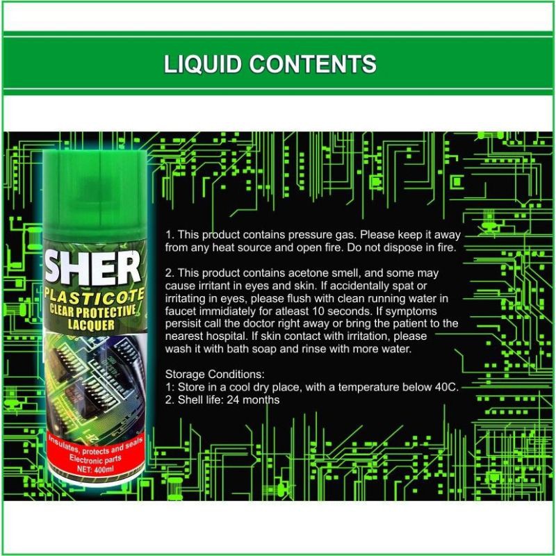 CIRCUIT PROTECTIVE Spray. (Non Flammable) PCB Coatings. Electronic ...