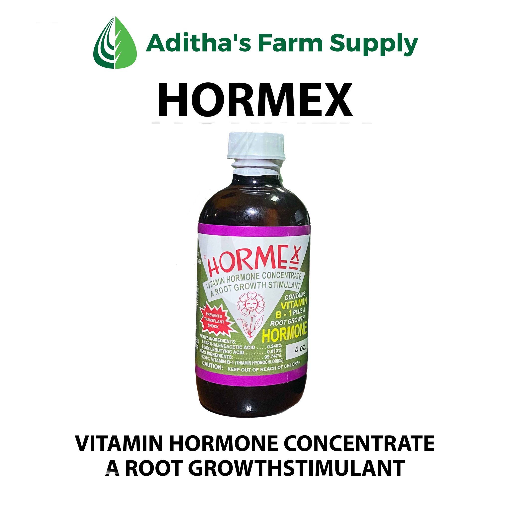 Hormex (Root Growth Stimulant, Vitamin Hormone) Rooting Hormone 1oz/2oz ...