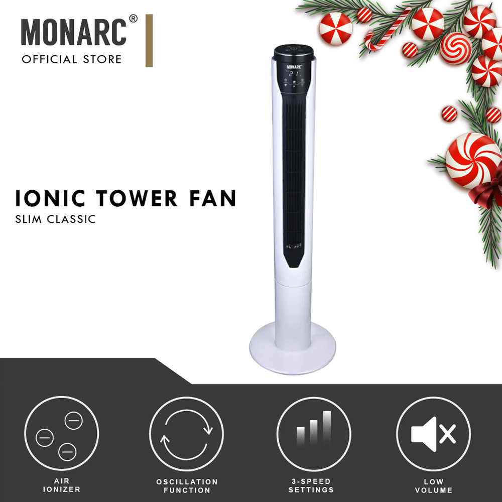 Monarc Ionic Tower Fan Slim Classic with Air Ionizer | Lazada PH