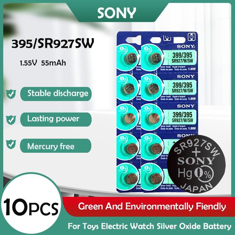 5-50pcs Sony 395 SR927SW SR927W LR927 AG7 399 1.55V silver oxide ...