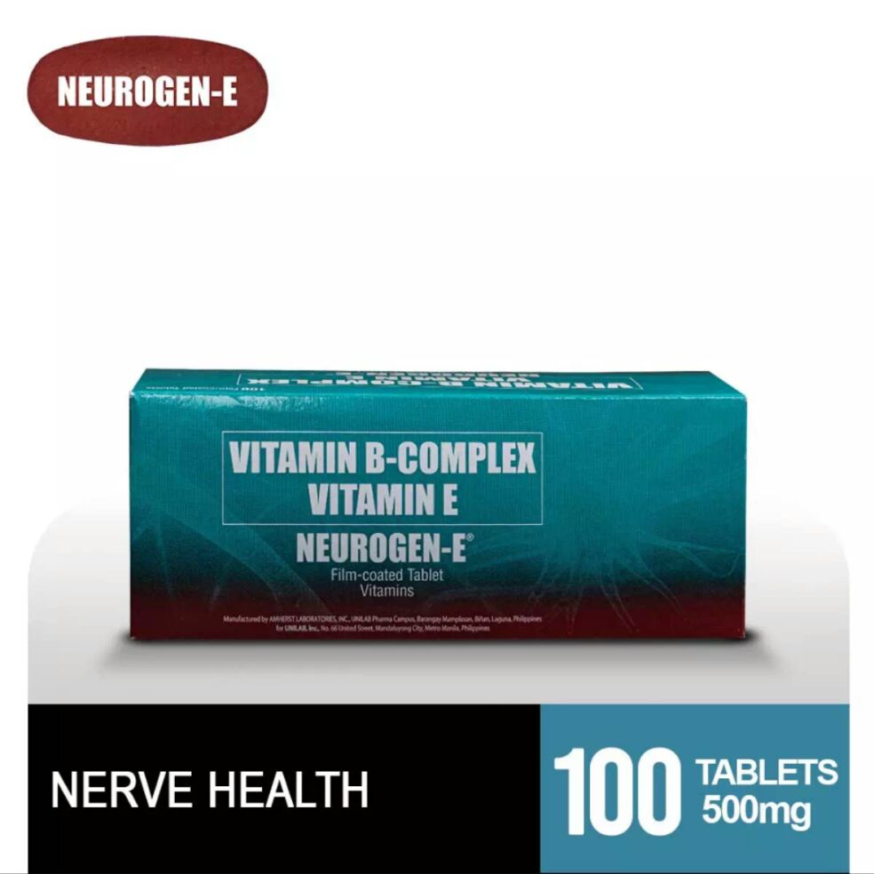 Neurogen-E 500 mg 100 Tablets | Lazada PH