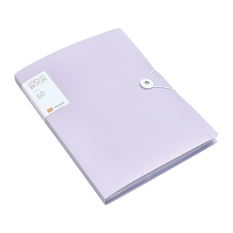 Clearbook A4 Paper Bag Clear Folder Presentation Book 60 Clear Pockets ...