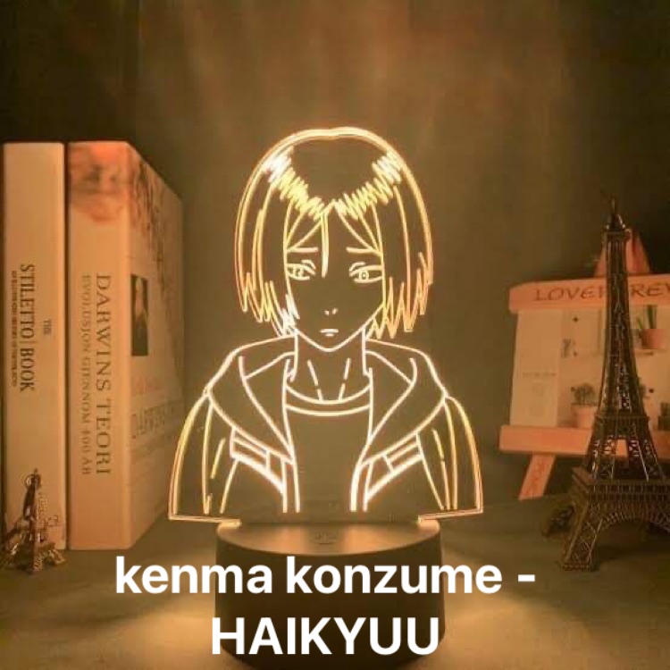 HAIKYUU 3D Acrylic LED Lamp Night Desk Lamp Oikawa Tsukki Tobio Kenma ...