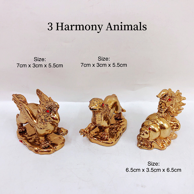 Fengshui 3 Harmony Animals Three Harmony Animal | Lazada PH