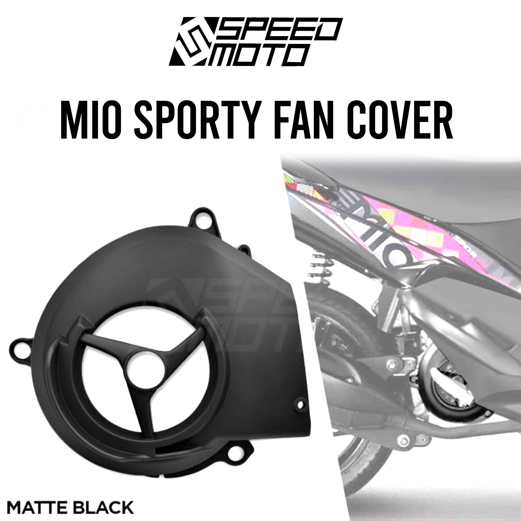 MOKOTO MIO SPORTY / MIO AMORE FAN COVER CARBON / MATTE BLACK FOR YAMAHA ...