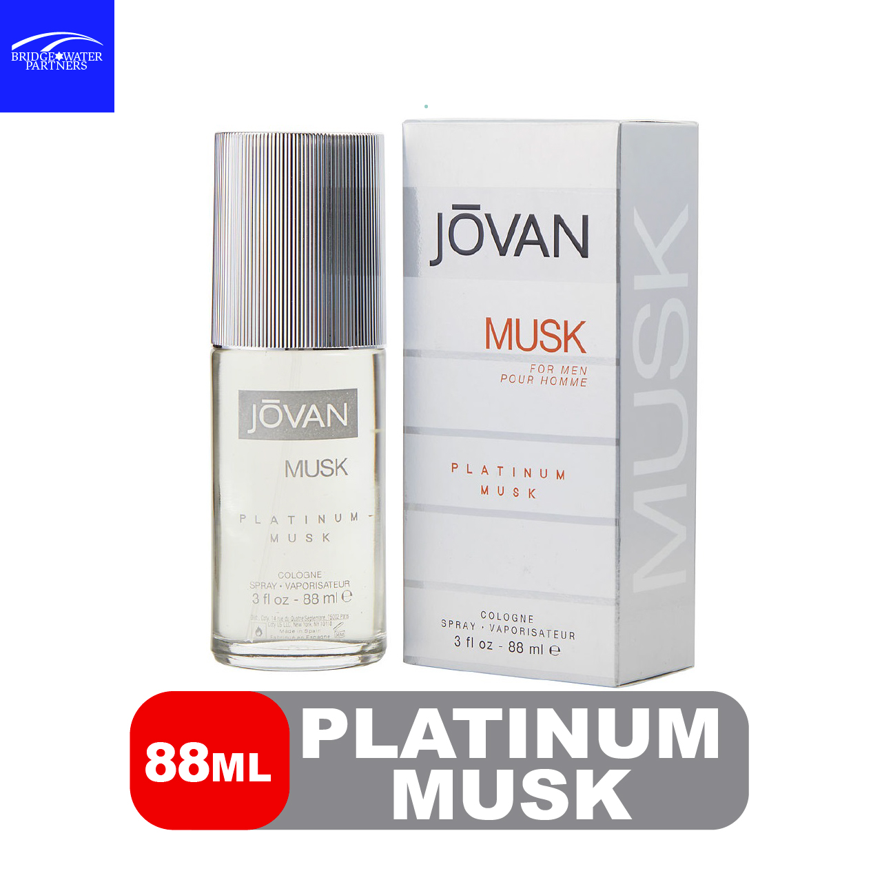 Jovan Platinum Musk for Men (88ml) | Lazada PH