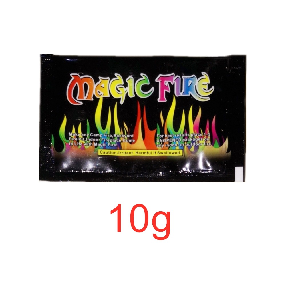 magic fire colorful flame powder bonfire sachet pyrotechnic magic trick ...