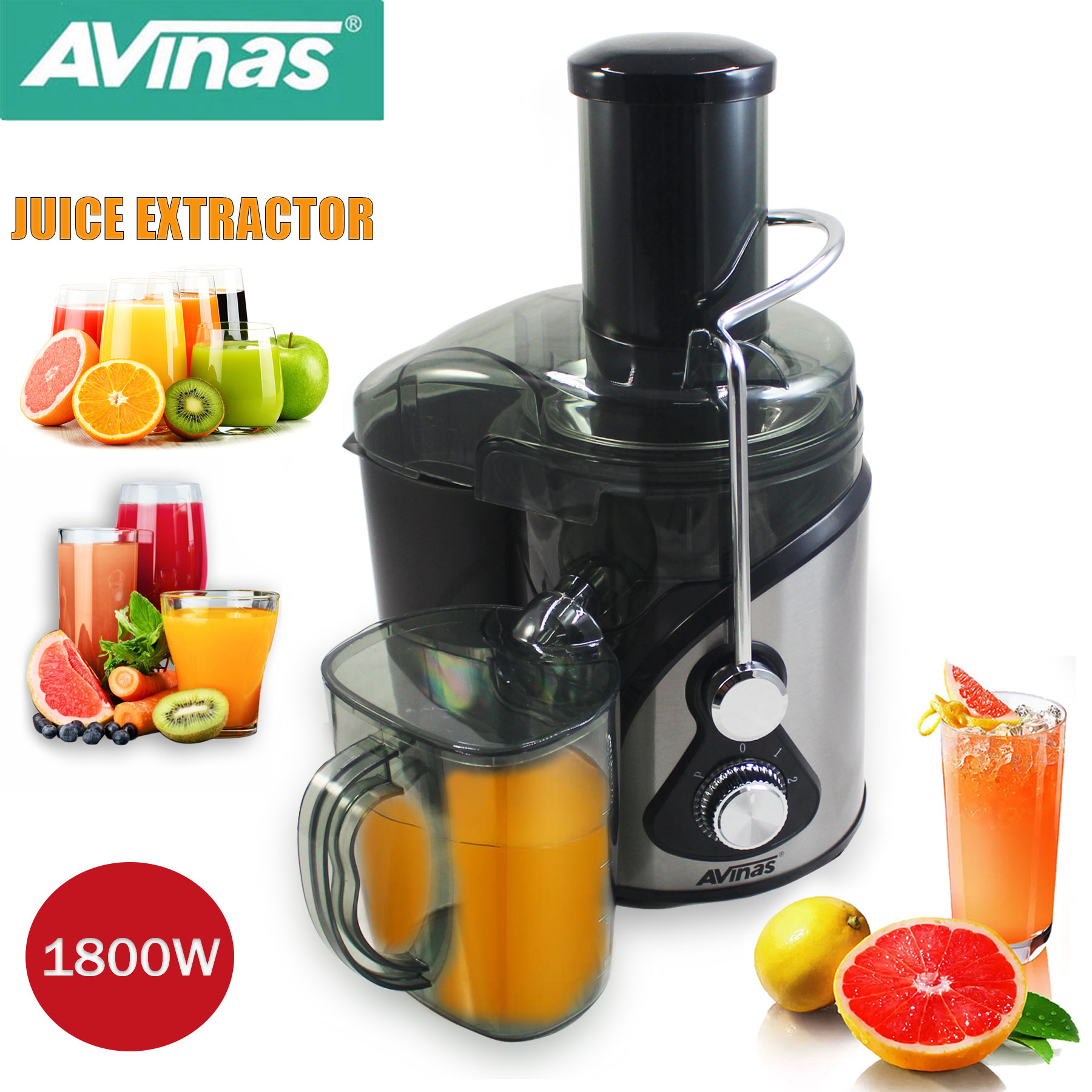 AVINAS AV-210 Electric Juicer Extractor For Fruits & Vegetables | Lazada PH