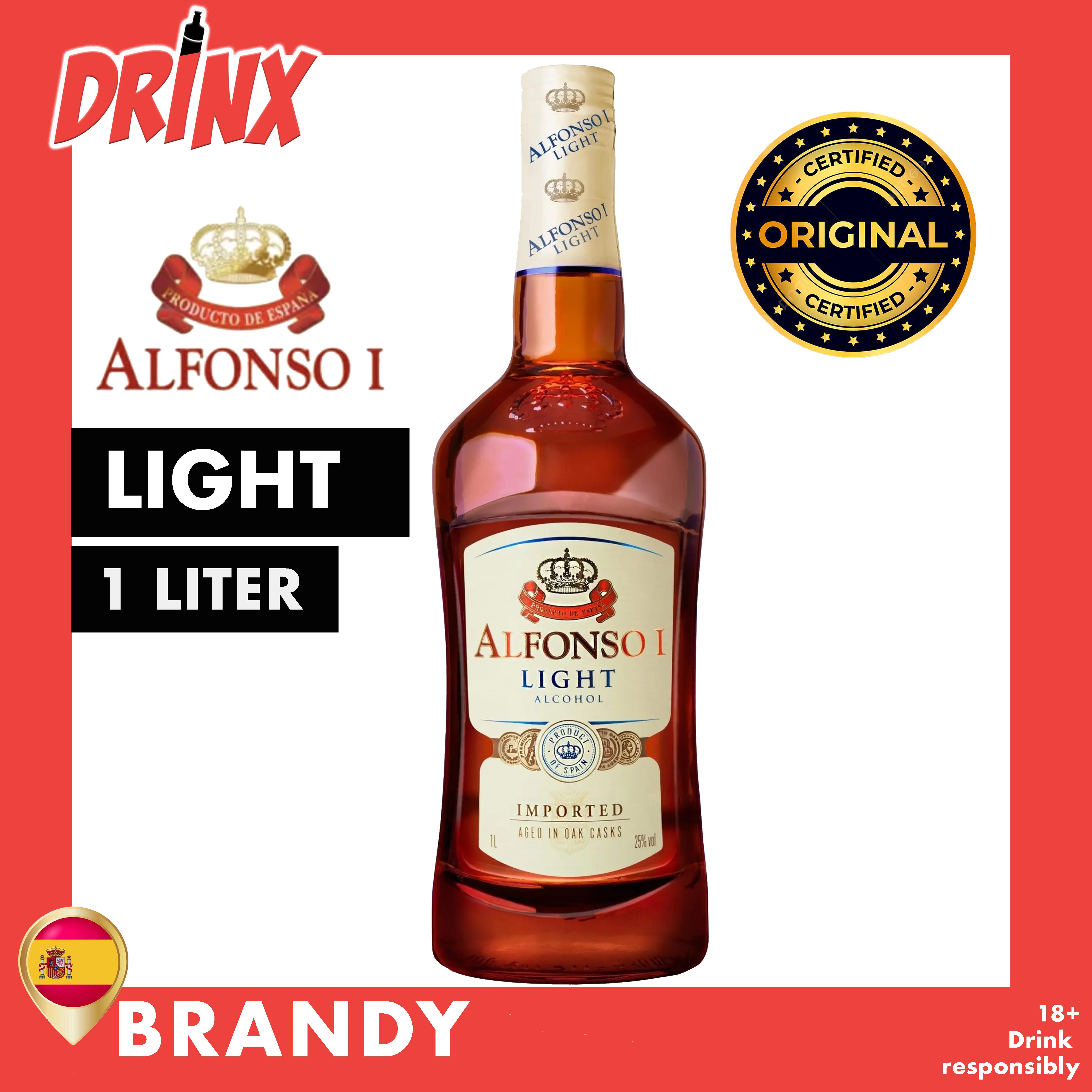 Alfonso Light Brandy 1L | Lazada PH