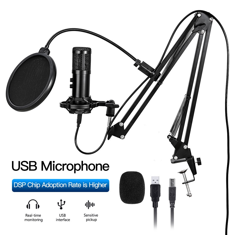 Ships immediately In Stock USB Condenser Recording Microphone Podcast ...