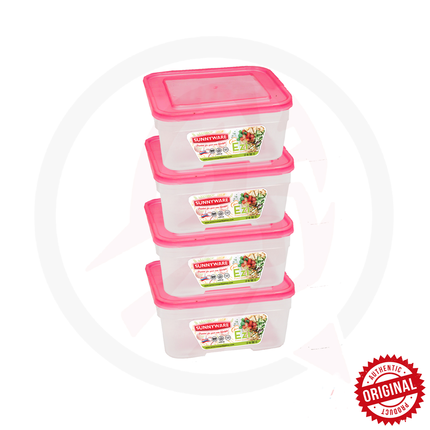 Sunnyware 720 200 ml 4 pcs Set EZI Food Saver Keeper Storage Container ...