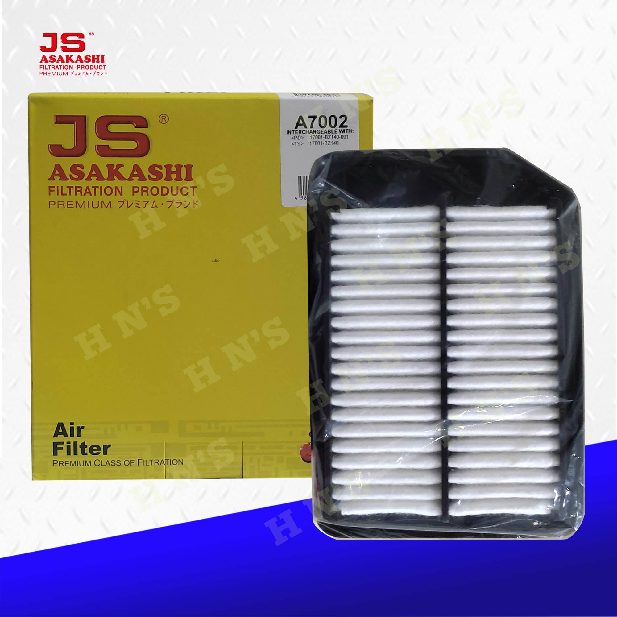 JS Air Filter A-7002 for Toyota Wigo ( 2007 - 2021 ) 17801-BZ140 ...