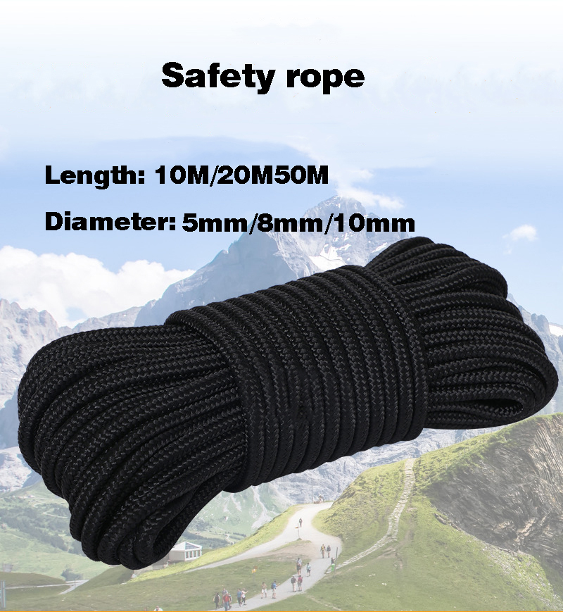 [READY STOCK＆COD] Length 10/20/50M, diameter 5/8/10mm black lifting ...