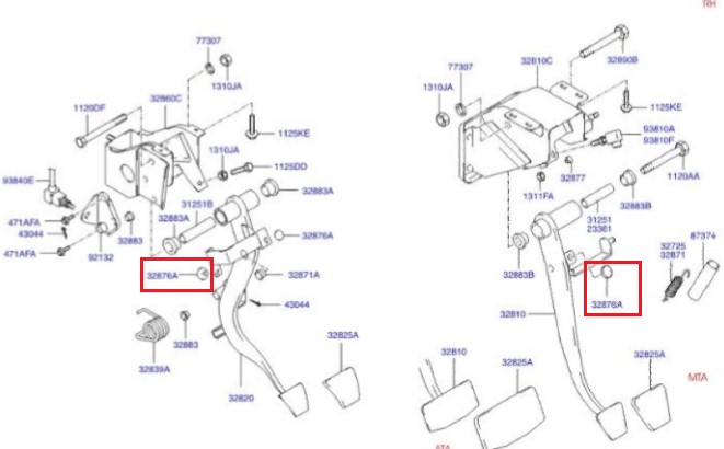 [ORIGINAL] 3287636000 PEDAL STOPPER /32876 ⚠ PLEASE SEND CHASSIS NUMBER ...