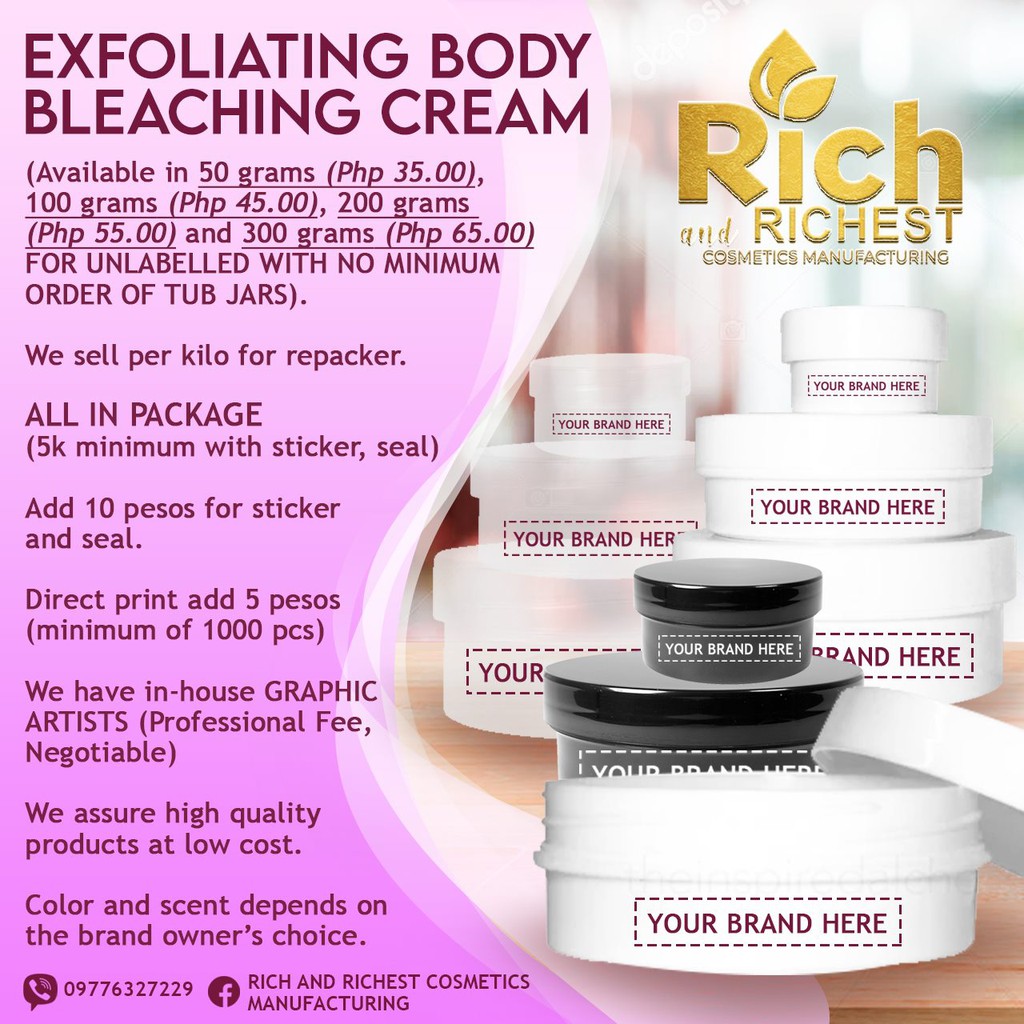 Explosive models ⚘Rich and Richest Exfoliating Body Bleaching Cream ...