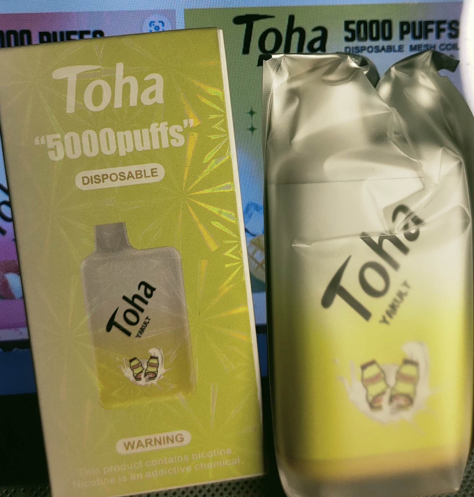 Toha 5000 puffs Disposable Yakult Flavor | Lazada PH