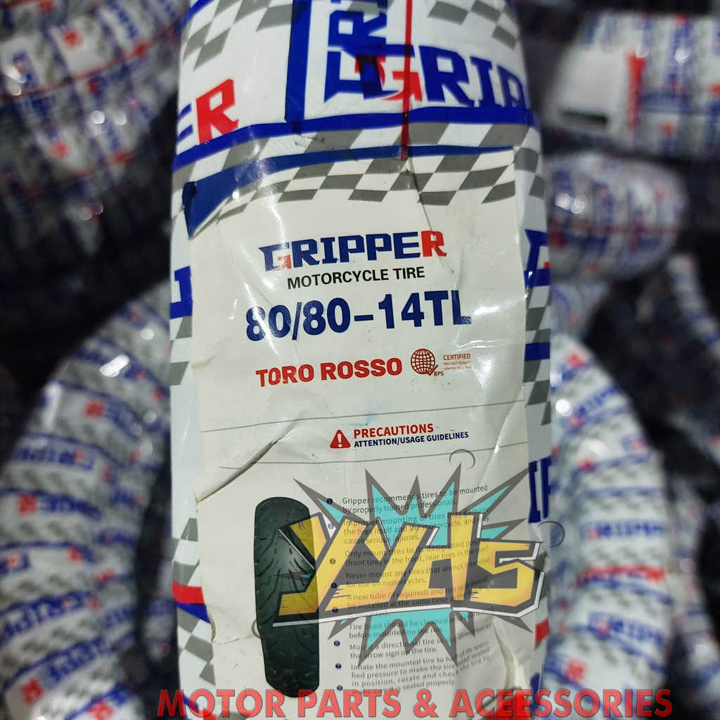 GRIPPER TORO ROSSO | TUBELESS TIRE | ORIGINAL MOTORCYCLE FREE SEALANT ...