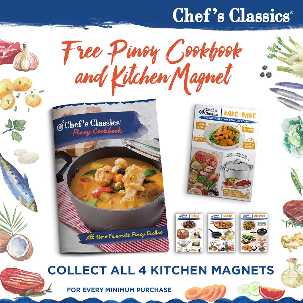 Chef's Classics Pinoy Recipe Book Kitchen Magnet | Lazada PH