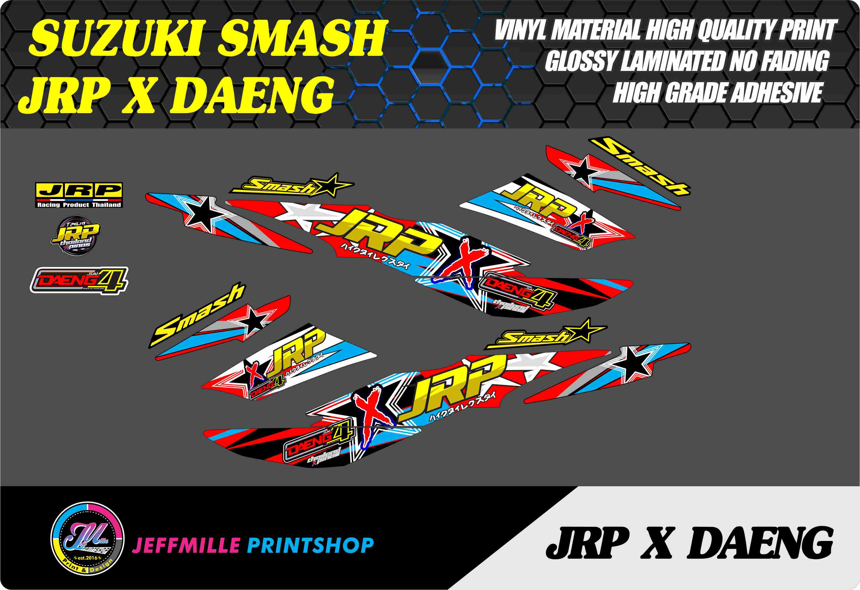 Smash Jrp X Daeng Sticker Decal | Lazada PH