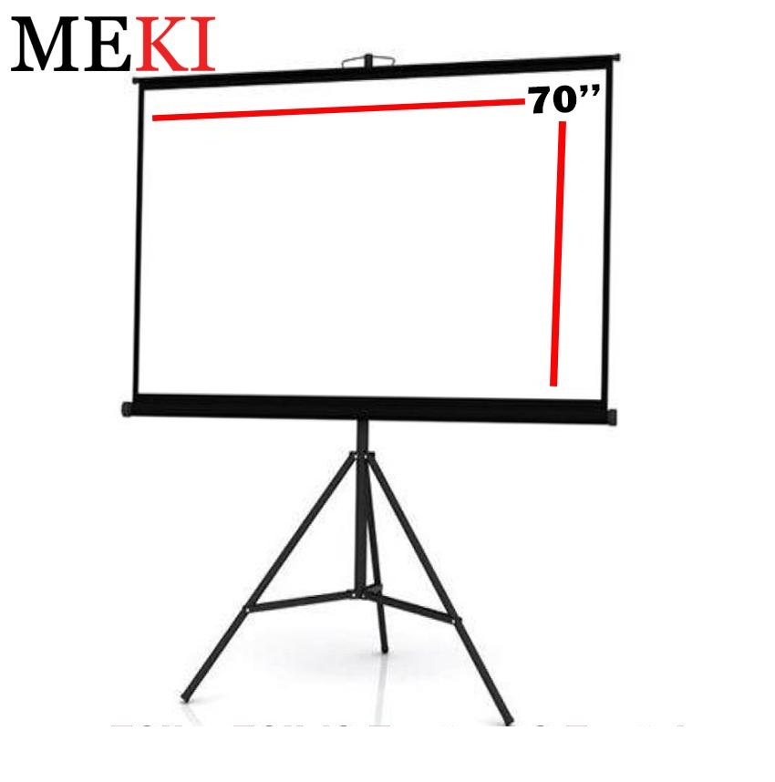 Meki Projector Tripod Screen 70" x 70" | Lazada PH