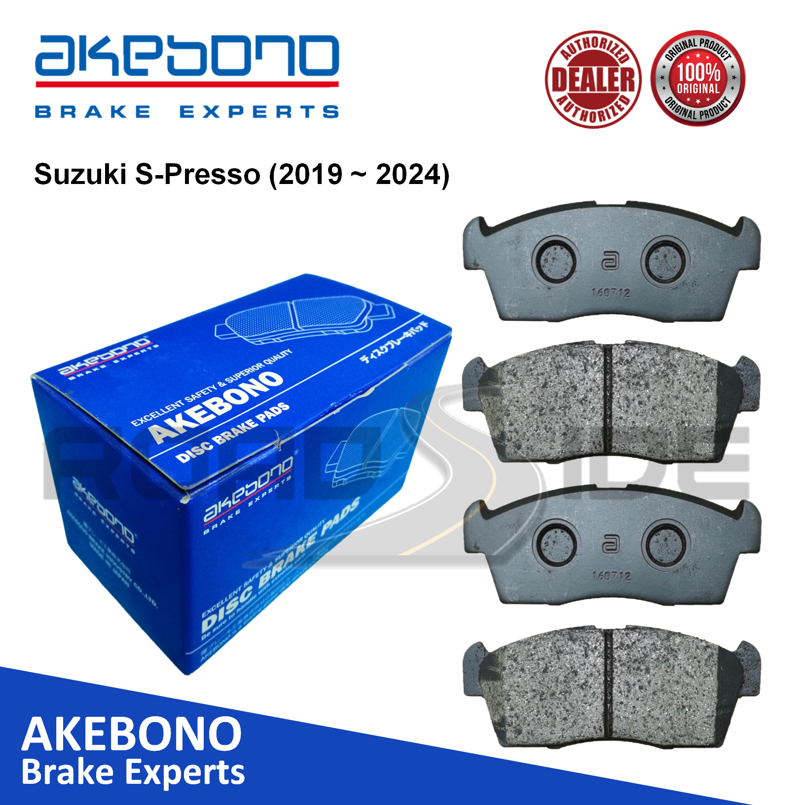 Akebono Front Brake Pads for Suzuki S-Presso (2019 - 2024) - SPRESSO | Lazada PH