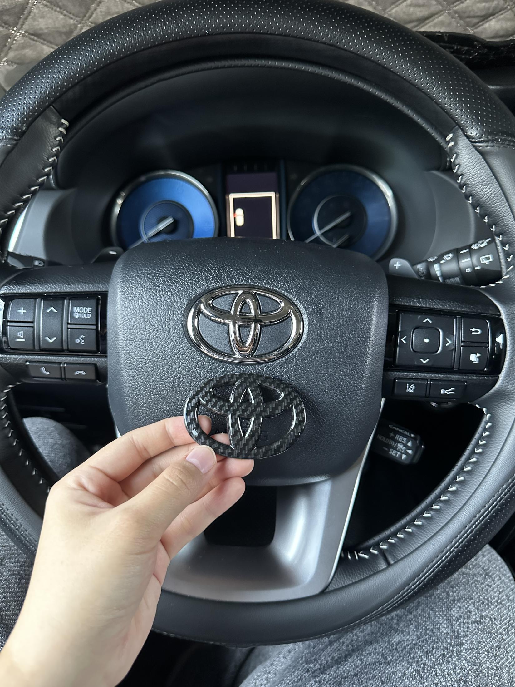 Car Steering Wheel Logo Sticker for Toyota Vios Wigo Avanza Innova ...