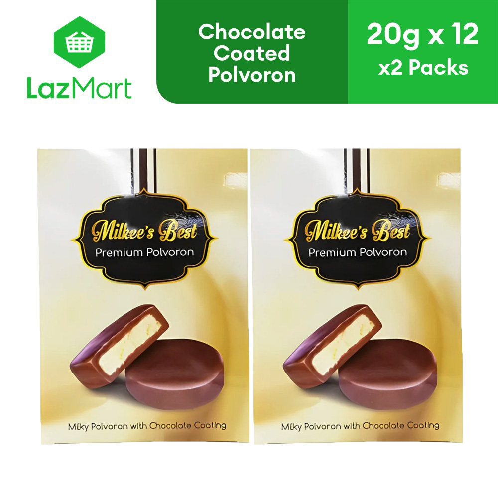 Milkee's Chocolate Coated Polvoron 20g x 12 - Pack of 2 | Lazada PH