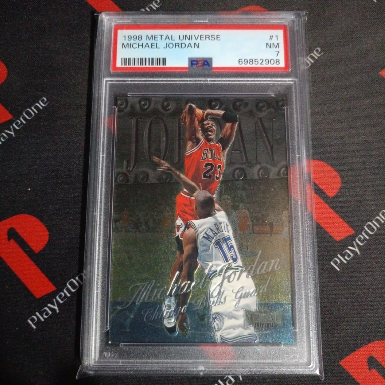 PSA 7 Michael Jordan Metal Universe NBA Card | Graded : NM | 1998 ...