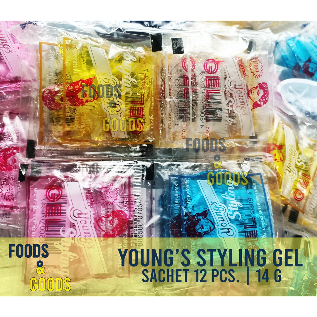 Young's Styling Gel Sachet 14g | 12pcs./pack | Lazada PH
