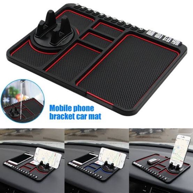 K-704 Car Dashboard Anti Slip Mat Pad Car Phone Stand Holder Keychain ...