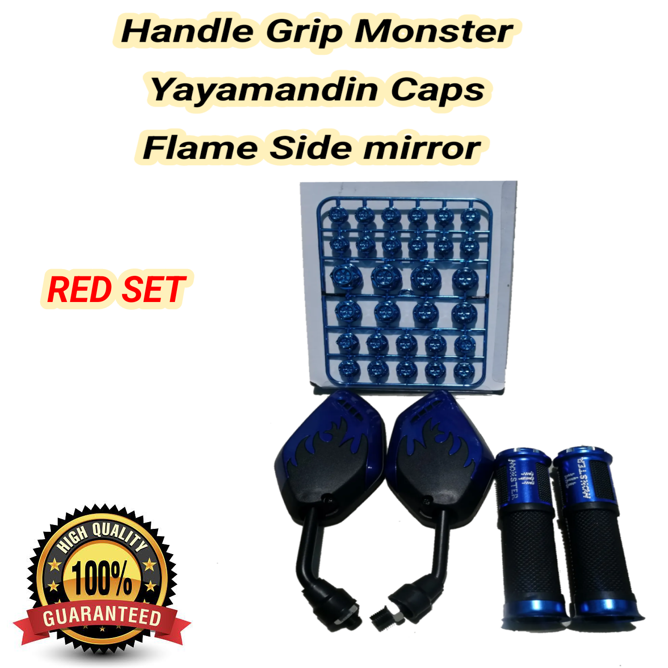 RUSI Korak -Motorcycle 3in1 Set Colors Accessories ( SIDE MIRROR, BOLT ...