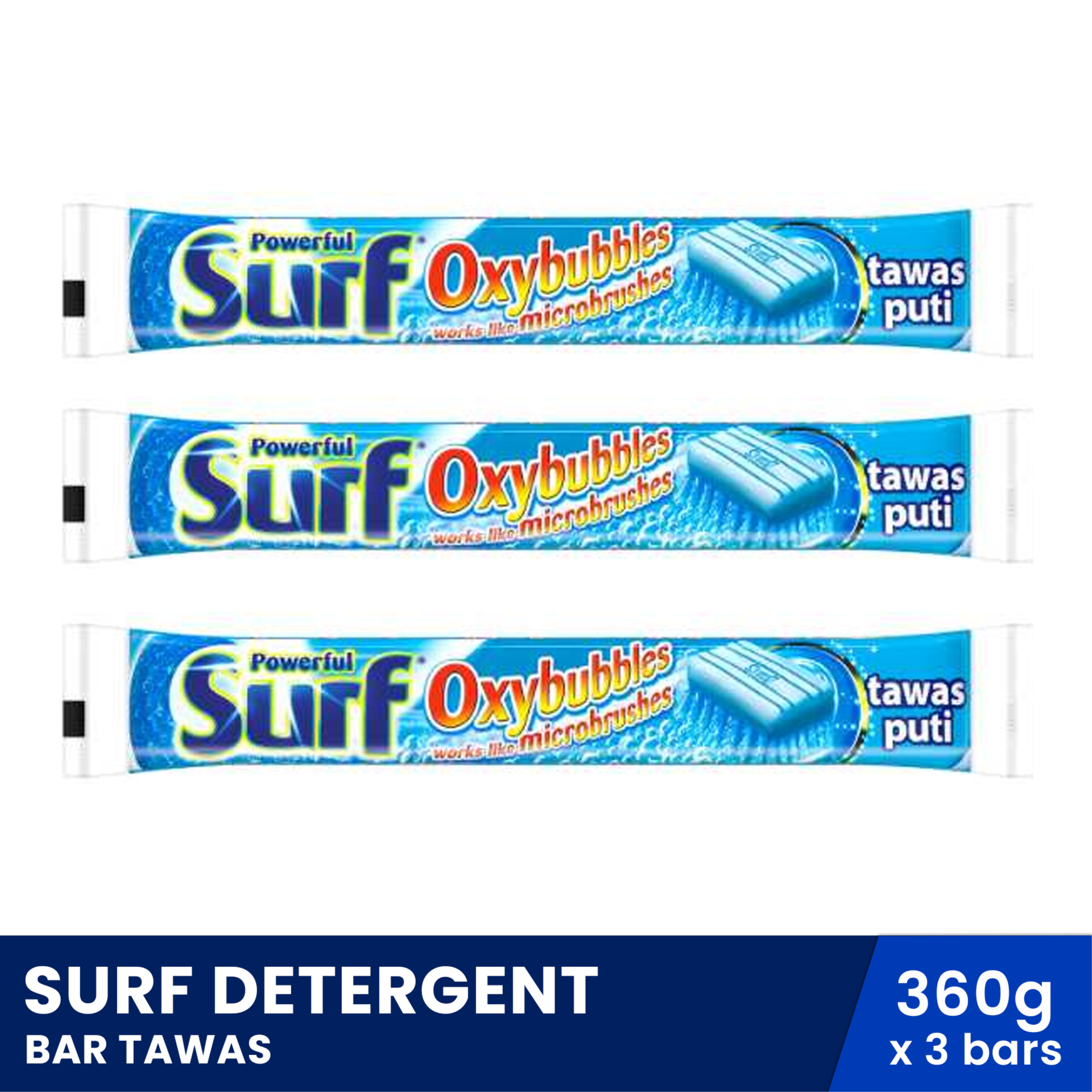 SURF Bar Detergent Bar Tawas 360g x 3 bars, laundry powder, cleaning ...
