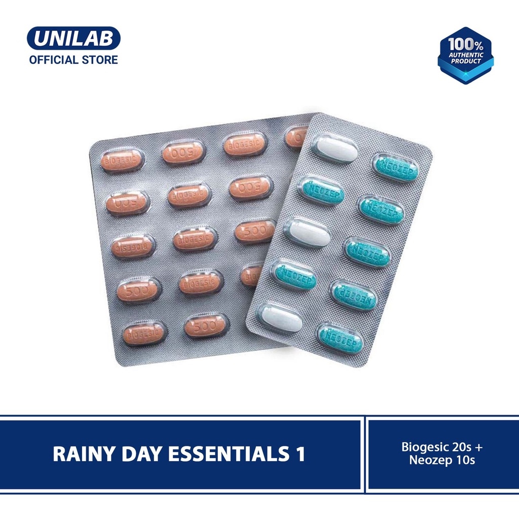 Day 1: Biogesic 20s Neozep 10s | Lazada PH