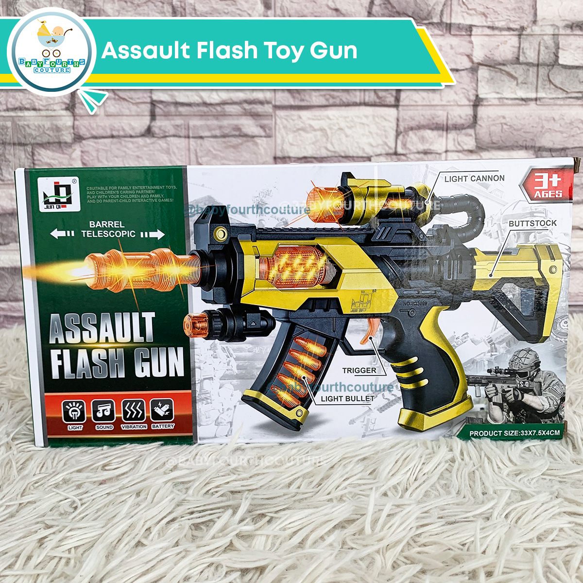 Baby Fourth Couture Plastic Toy Gun Safe for Kids Playing | Lazada PH