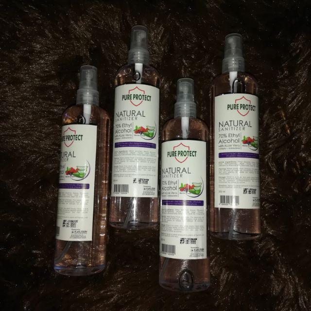 Flash sale MLC Pure Protect 250ml Natural Sanitizer 70 Ethyl Alcohol ...