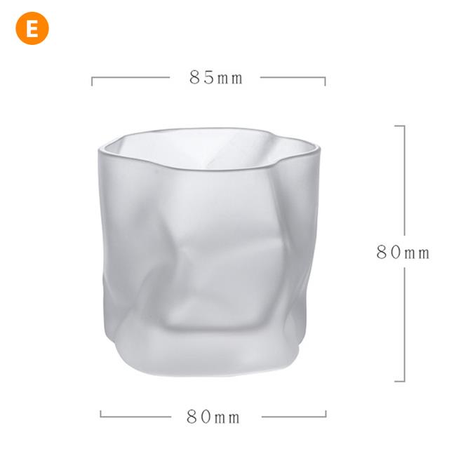 Irregular Shape Crystal Faceted Whisky becher Rock Glass Artwork Wine ...