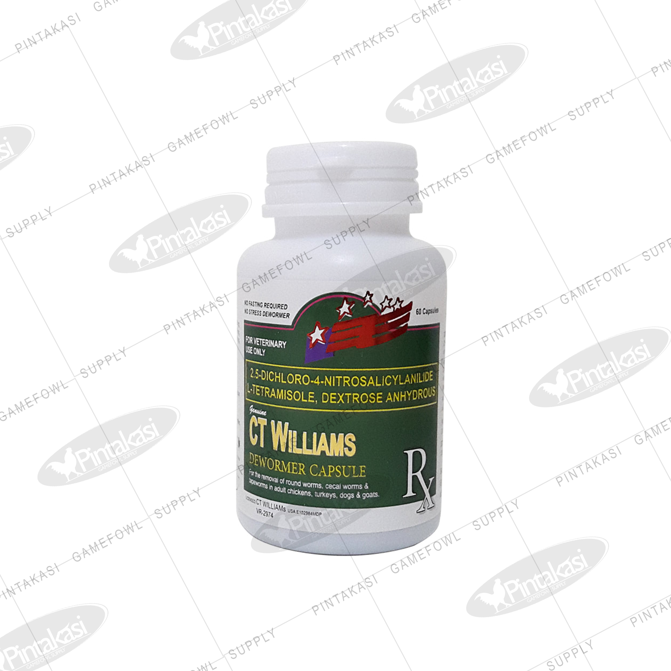 PINTAKASI 1 bottle 60 capsules CT Williams Original Dewormer (Expiry ...