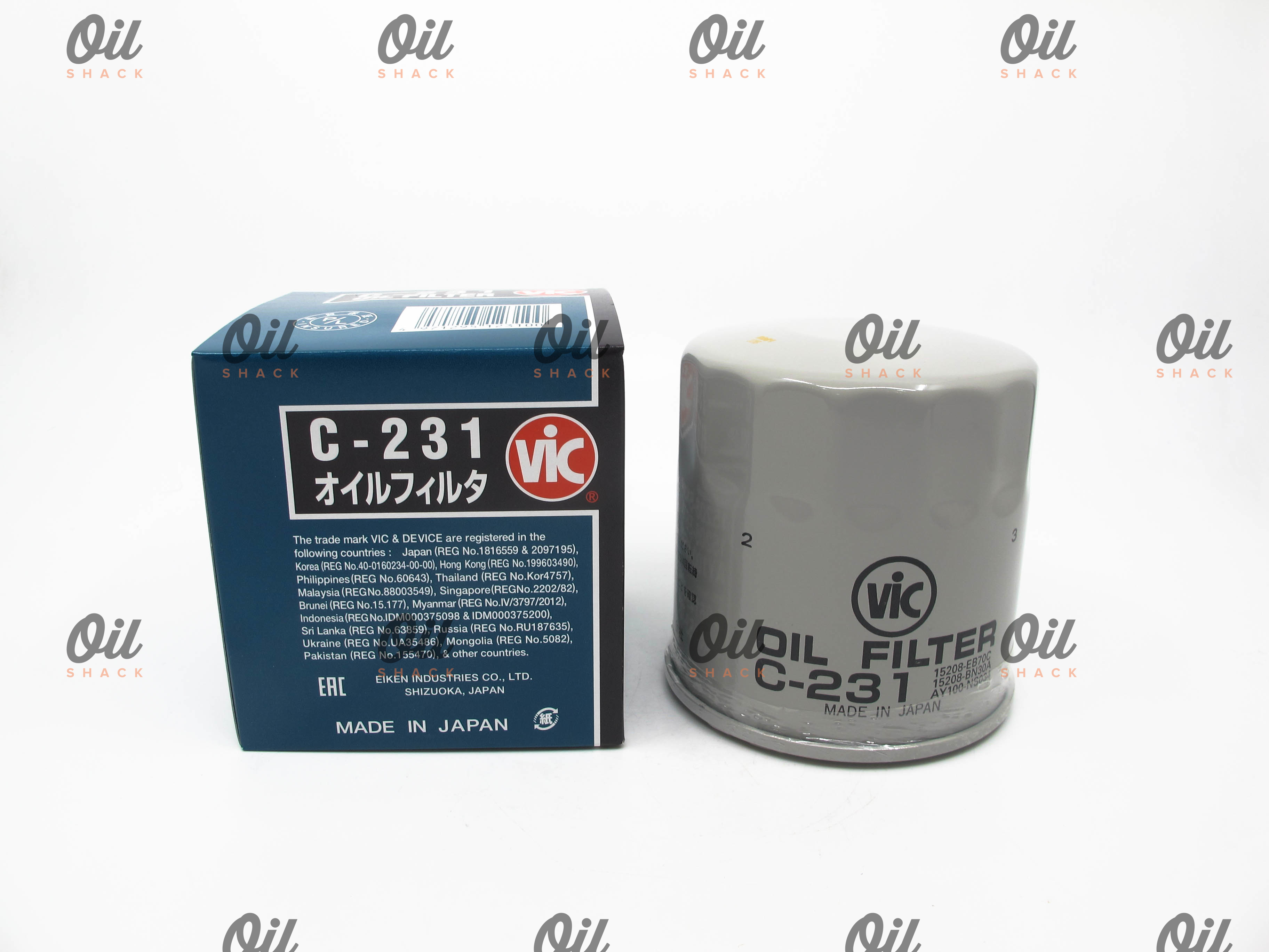 VIC C-231 OIL FILTER (For Nissan Navara, NP300, NV350, Terra 2.5 ...