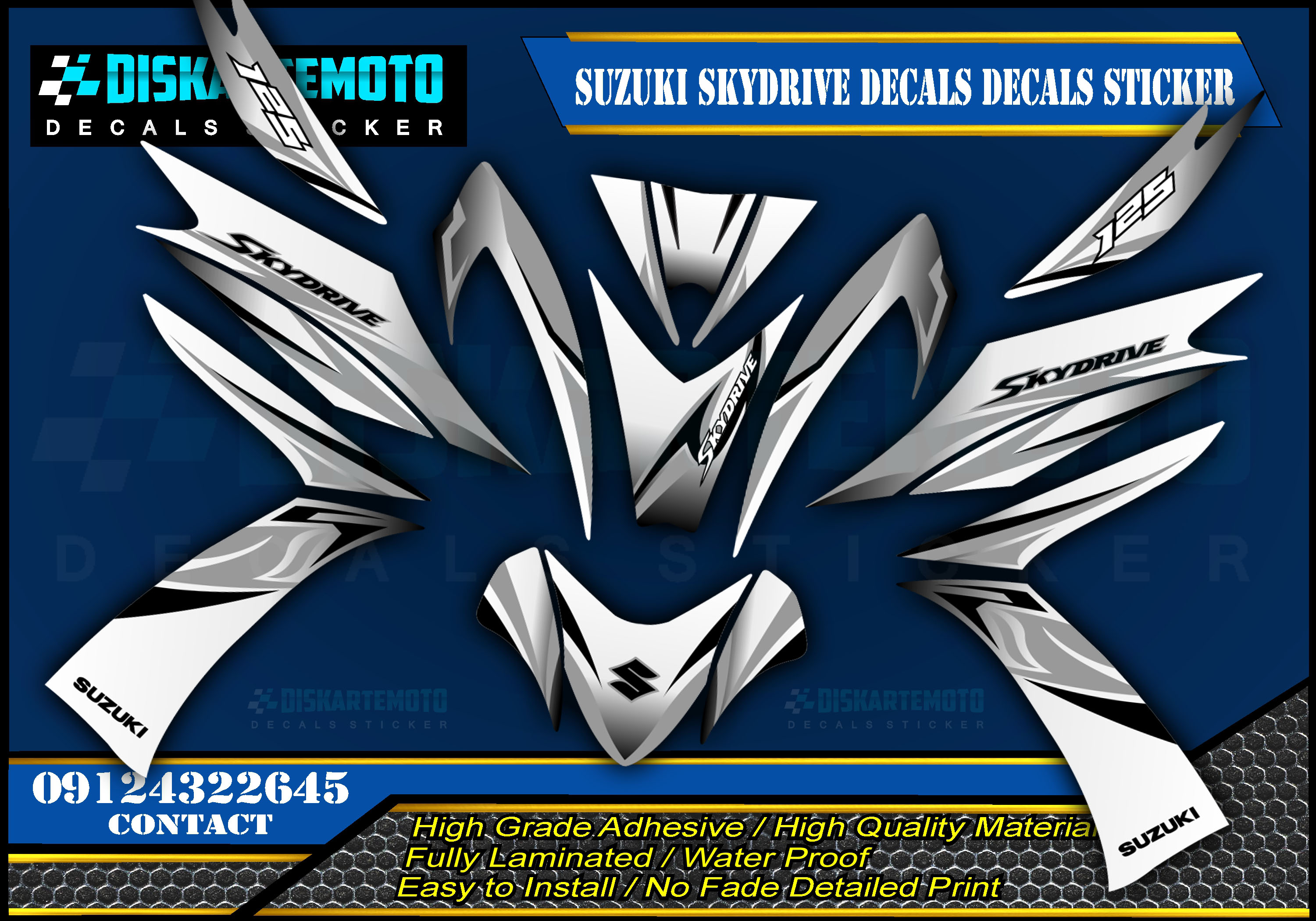 Suzuki Skydrive Decals Sticker | Lazada PH