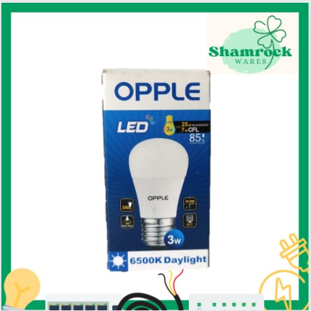 OPPLE LED Light Bulb 6500K Daylight ( 3W, 5W, 7W, 9W, 12W, 20W) | Lazada PH