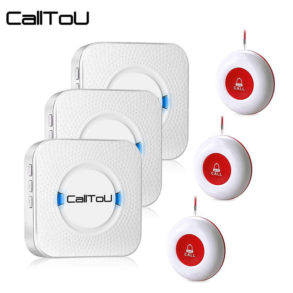 Calltou Wireless Caregiver Pager Smart Call System Nurse Calling Alert ...