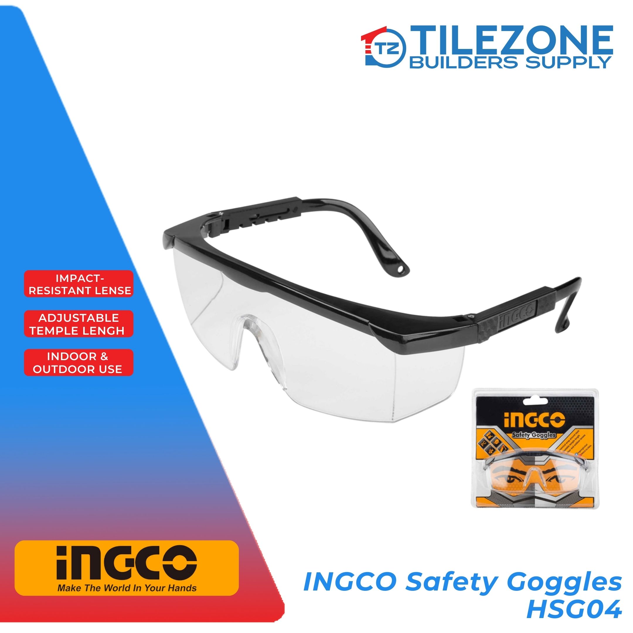 INGCO Safety Goggles/Glasses HSG04 | Lazada PH