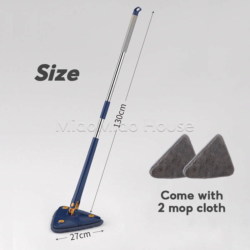 Spin Mop Floor mop Self Wash Triangle Mop Rotatable Cleaning Mop Flat ...