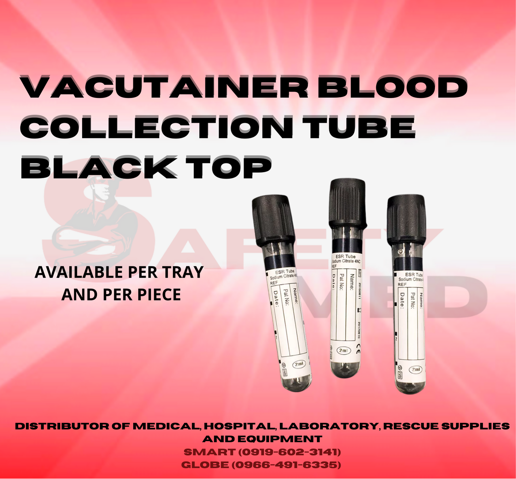 VACUTAINER BLOOD COLLECTION TUBE BLACK TOP 5ML PER PIECE | Lazada PH