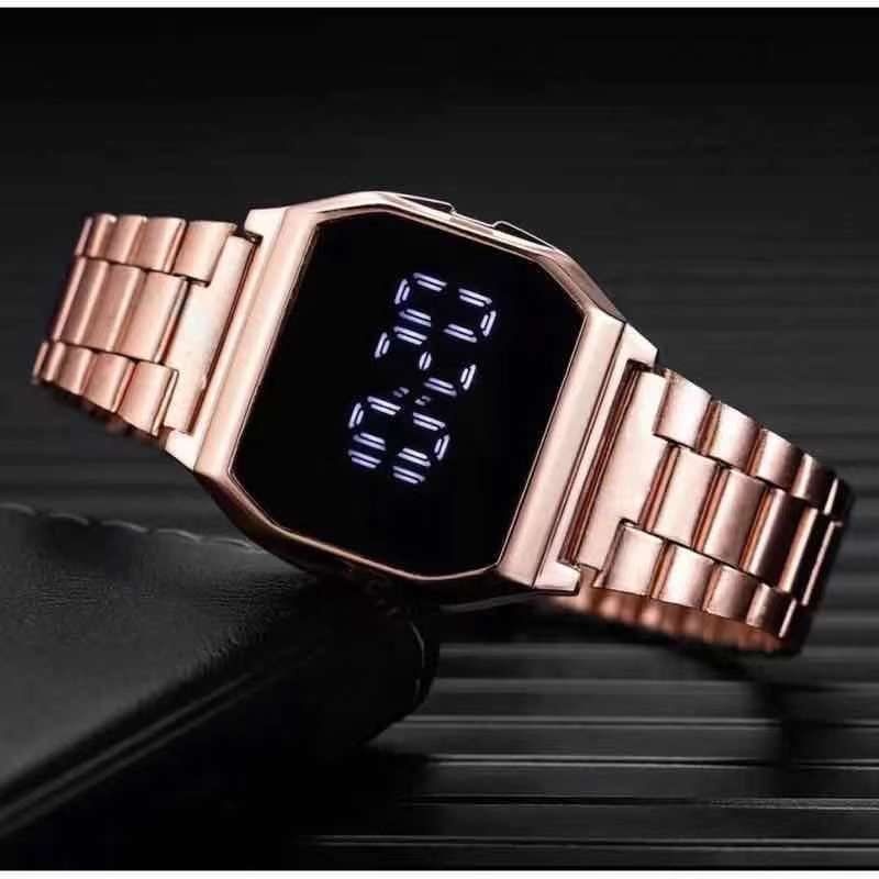 casio Touch screen watch fashion steel square watch 168 | Lazada PH