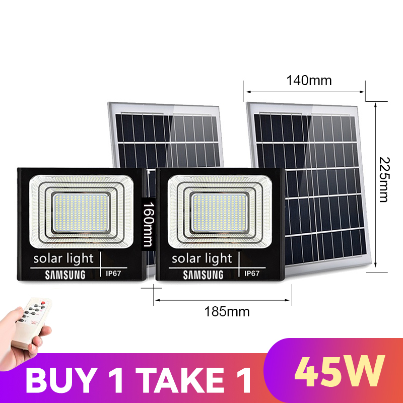 Samsung Solar Light Solar Flood Light 500W/300W/200W/100W Panlabas na ...