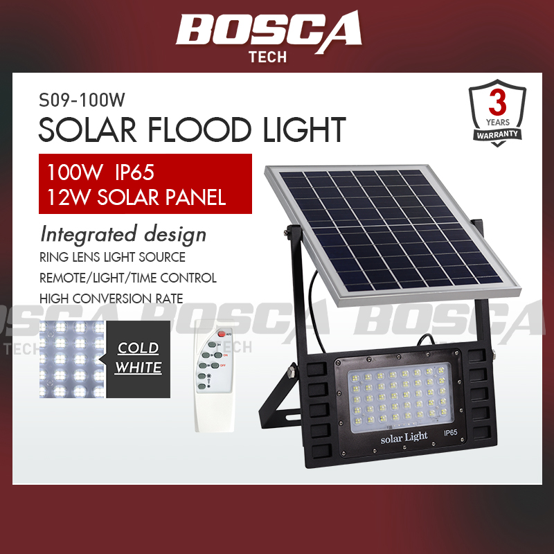 Solar Flood Light LED IP65 S09 50W 100W 200W with Solar Panel 8w 12w ...