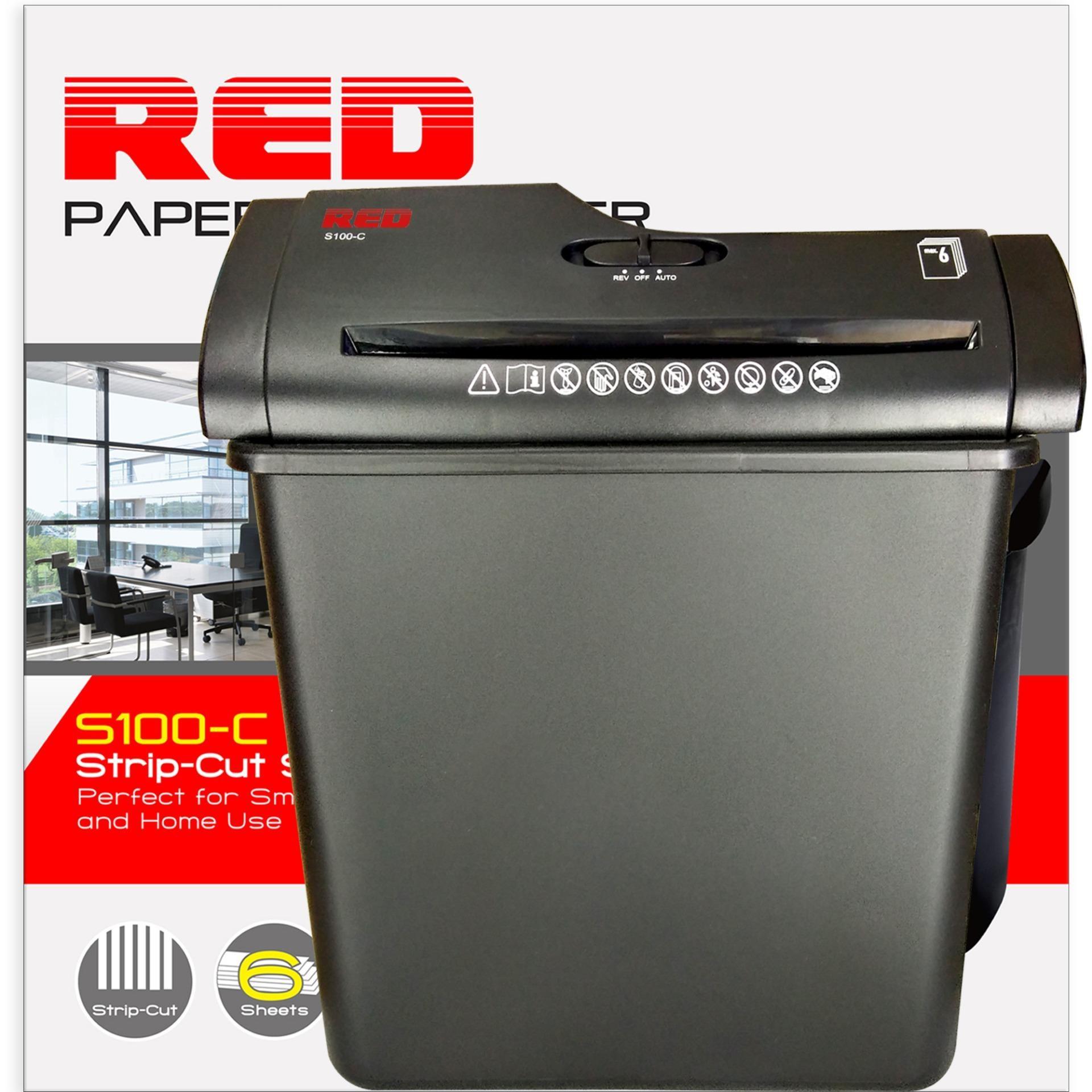 Paper Shredder ,RED Paper Shredder Strip Cut Paper Shredder, Shredding ...