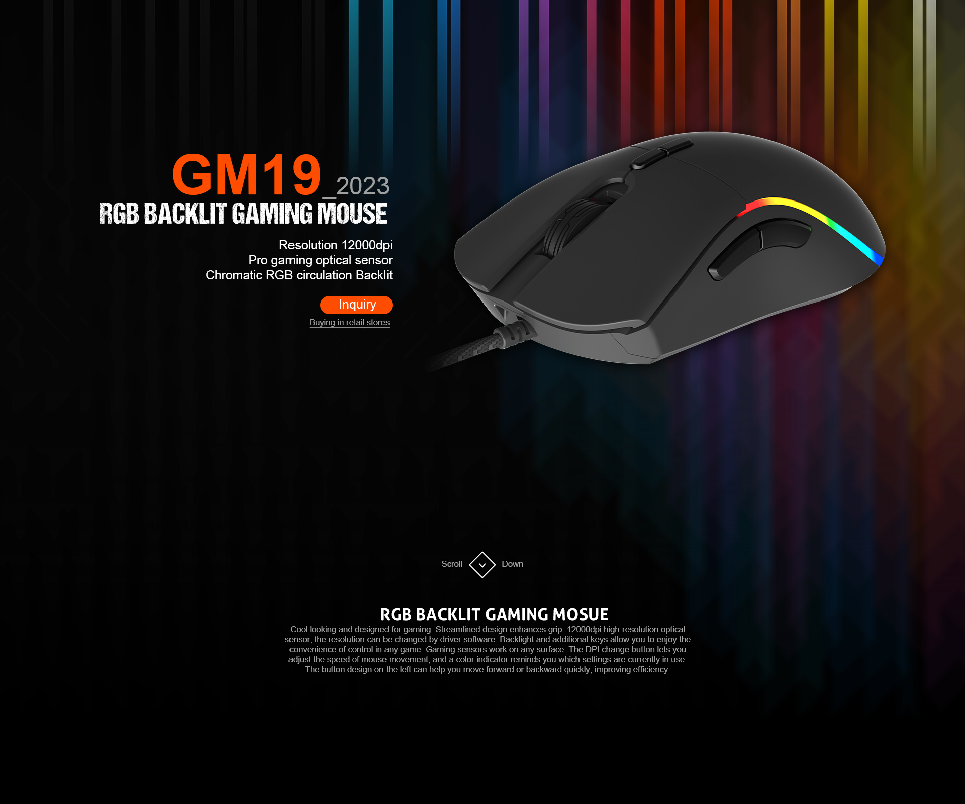 MeeTion GM19 2023 RGB BACKLIT GAMING MOUSE | Lazada PH